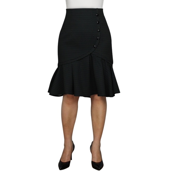 Unspecified | Skirts | Pin Up Ruffle Pencil Skirt | Poshmark